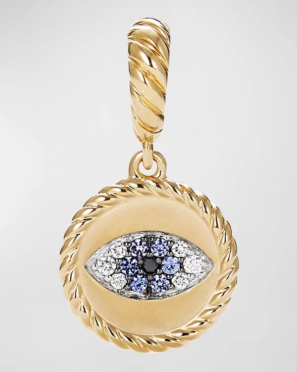 David Yurman Evil Eye Amulet With Sapphires And Diamonds - Blue Sapphire & Diamond