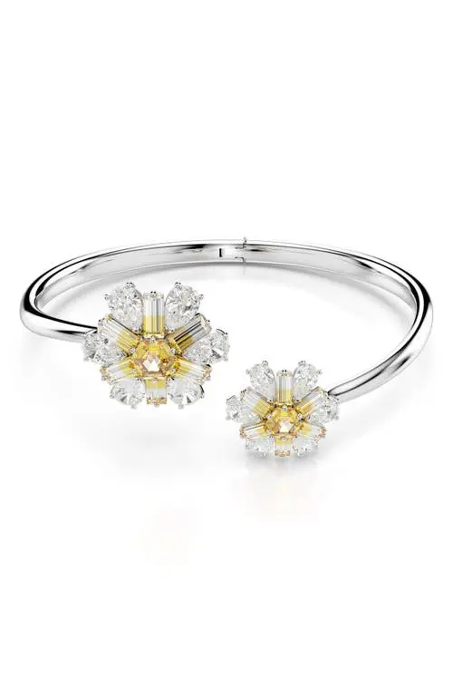 SWAROVSKI Idyllia Crystal Floral Cap Bangle