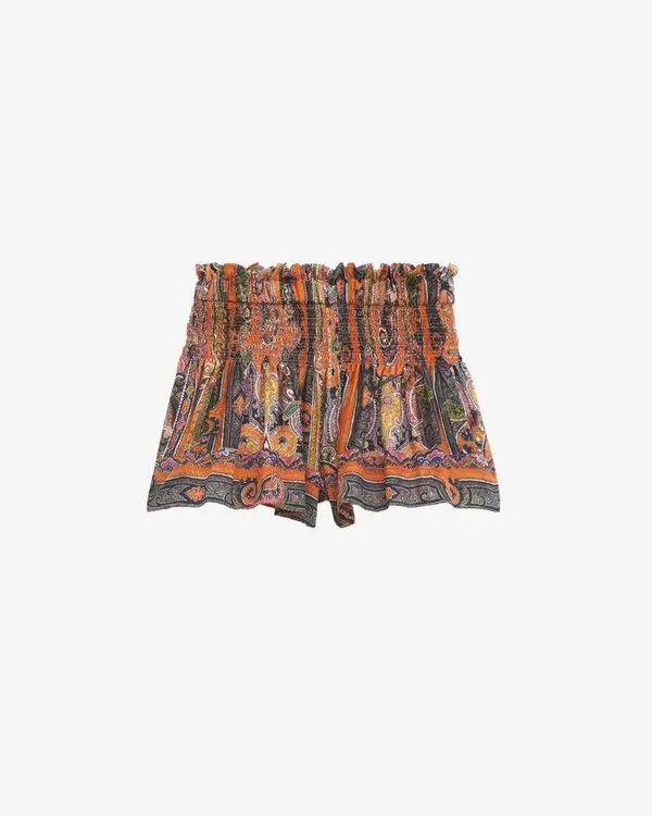 Isabel Marant Maelly Printed Shorts - Orange