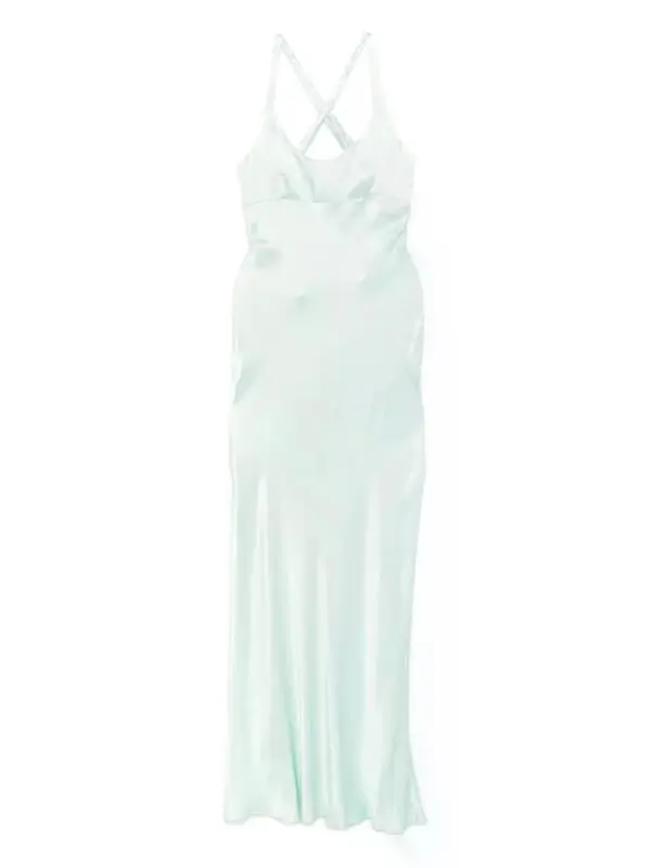 bec and bridge green and white dress Bec And Bridge Julieta Silk Maxi Dress in Green main image 0