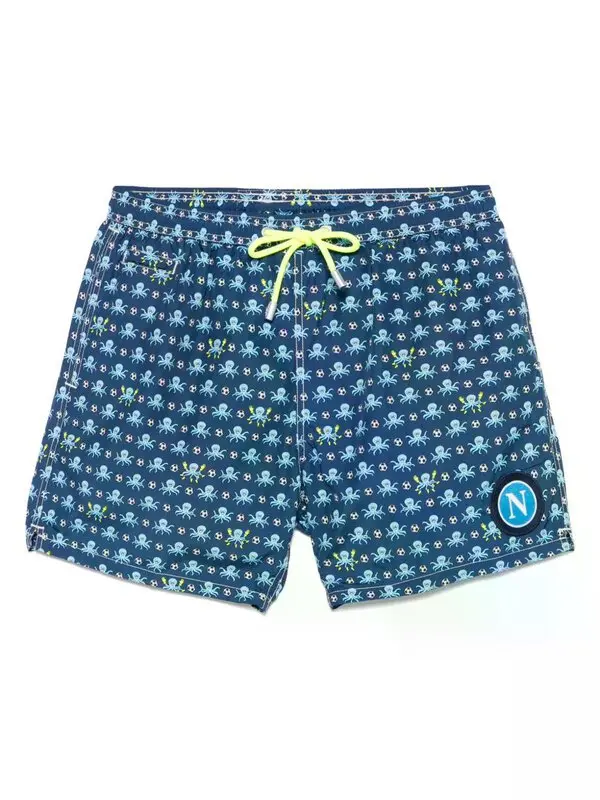 MC2 SAINT BARTH X Ssc Napoli Micro Fantasy Swim Shorts - Blue