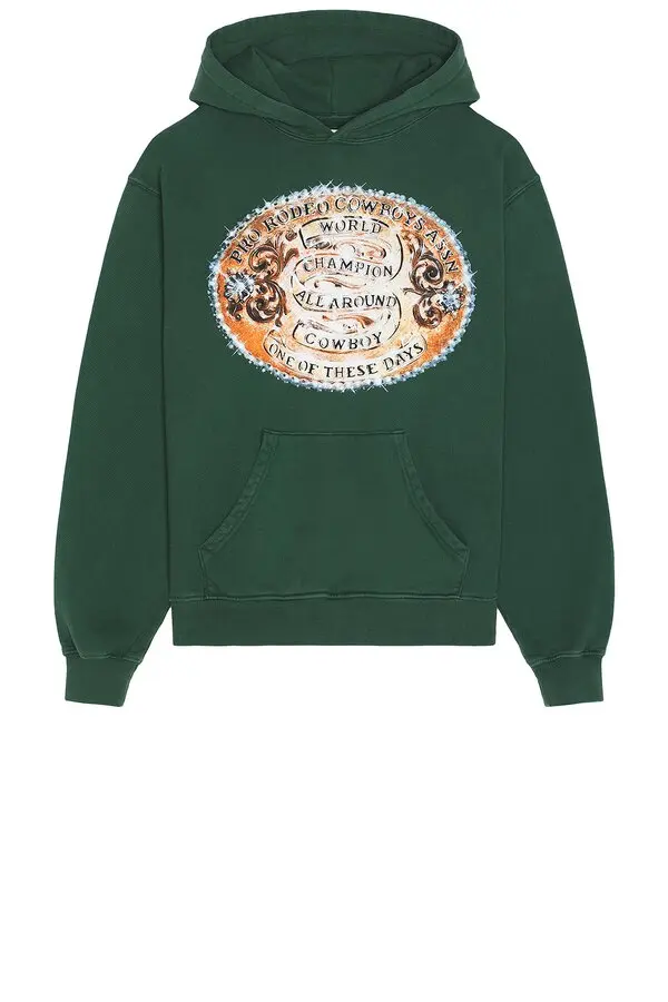ONE OF THESE DAYS World Champions Hoody - Washed Forest Green