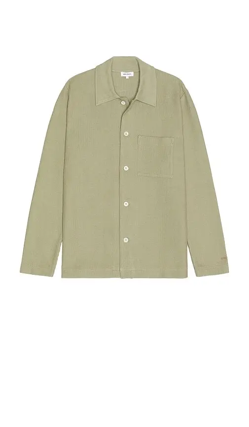 Norse Projects Jorn Double Face Shirt In Sage
