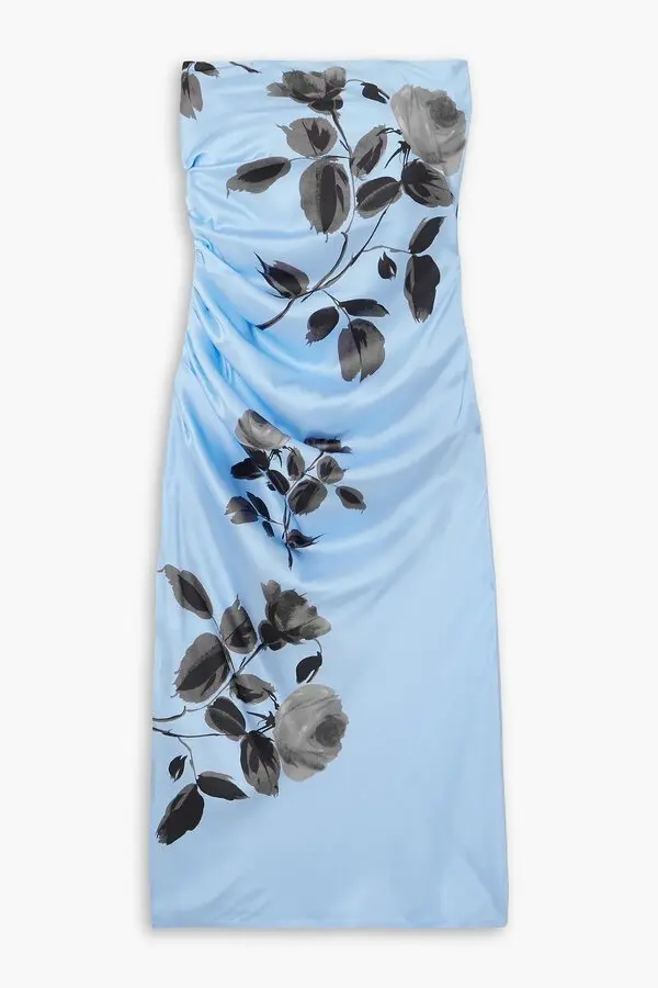 Magda Butrym Strapless Floral-print Dress