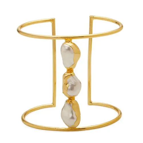DHWANI BANSAL Kora Shell Cuff Bracelet