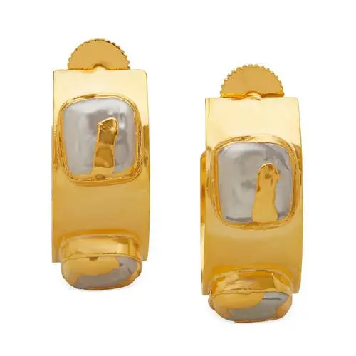 DHWANI BANSAL Lune Hoop Earrings
