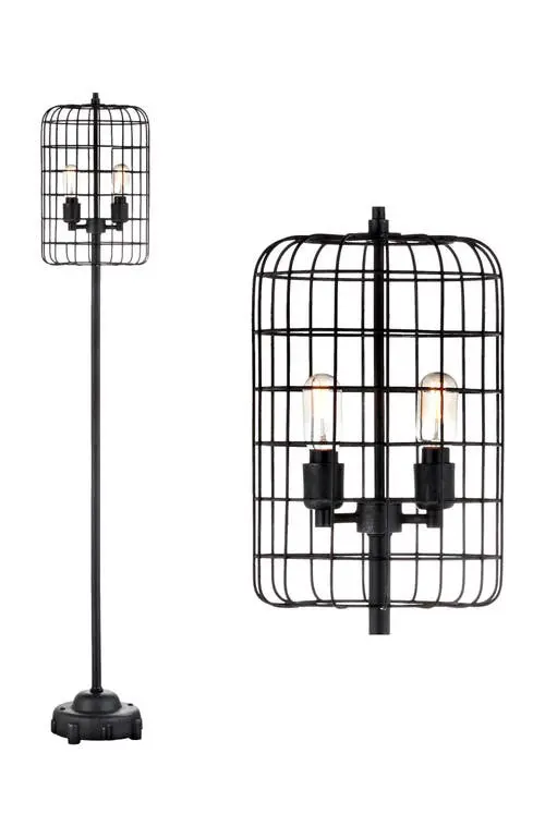 JONATHAN Y Odette 65" Industrial Metal Floor Lamp