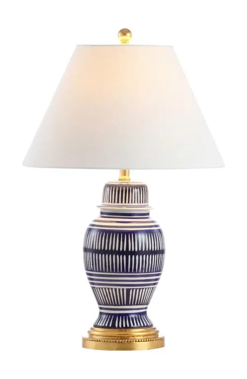JONATHAN Y Reed 27" Ceramic/iron Modern Coastal Led Table Lamp
