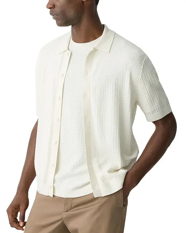 Theory Cairn Short-sleeve Sweater - Eggshell