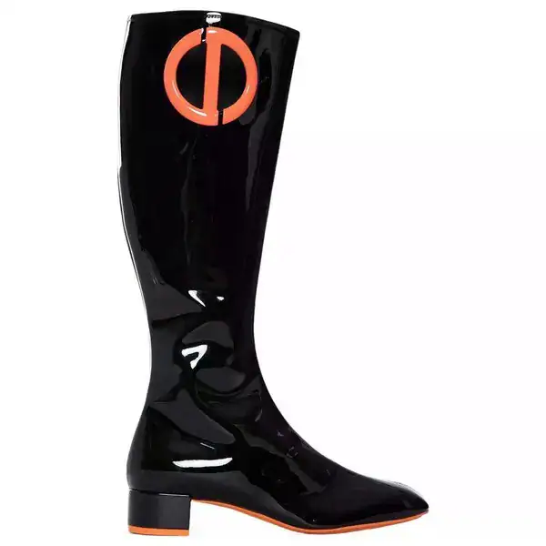 Dior Patent Leather Riding Boots - Black | Editorialist