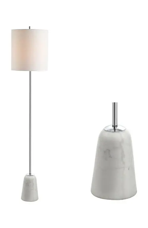 JONATHAN Y Lincoln 62.5" Marble/metal Led Floor Lamp