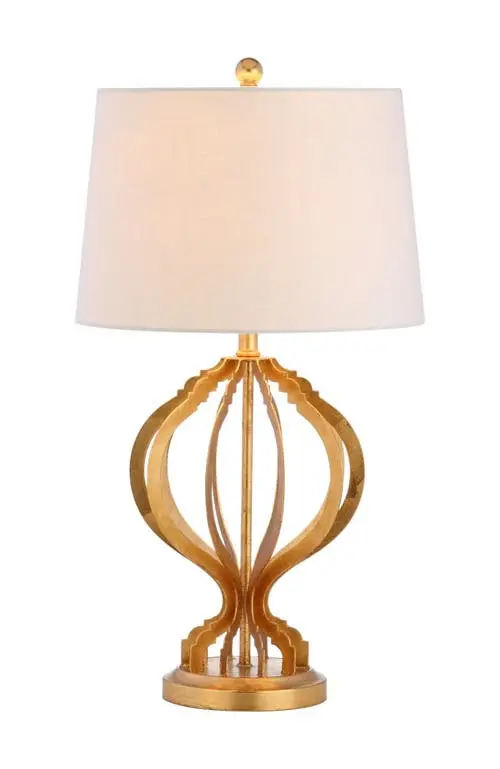 JONATHAN Y Sebastian 28.5" Metal Trellis Led Table Lamp