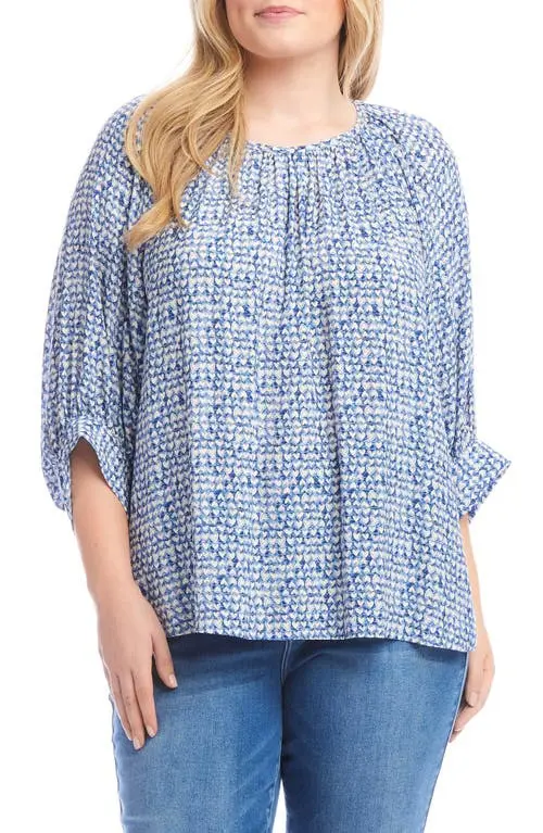 Karen Kane Heart Blouson Sleeve Top