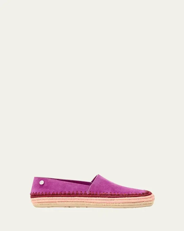 Loewe Rio Suede Espadrilles - Fuchsia