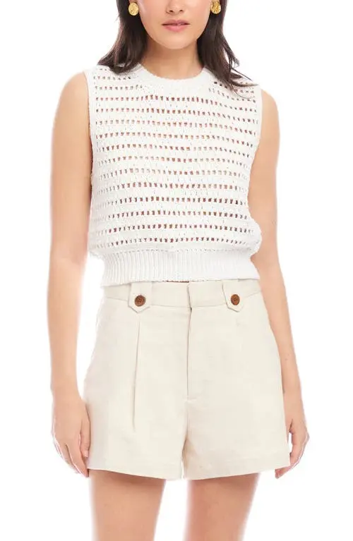 Fifteen Twenty Tara Open Knit Vest