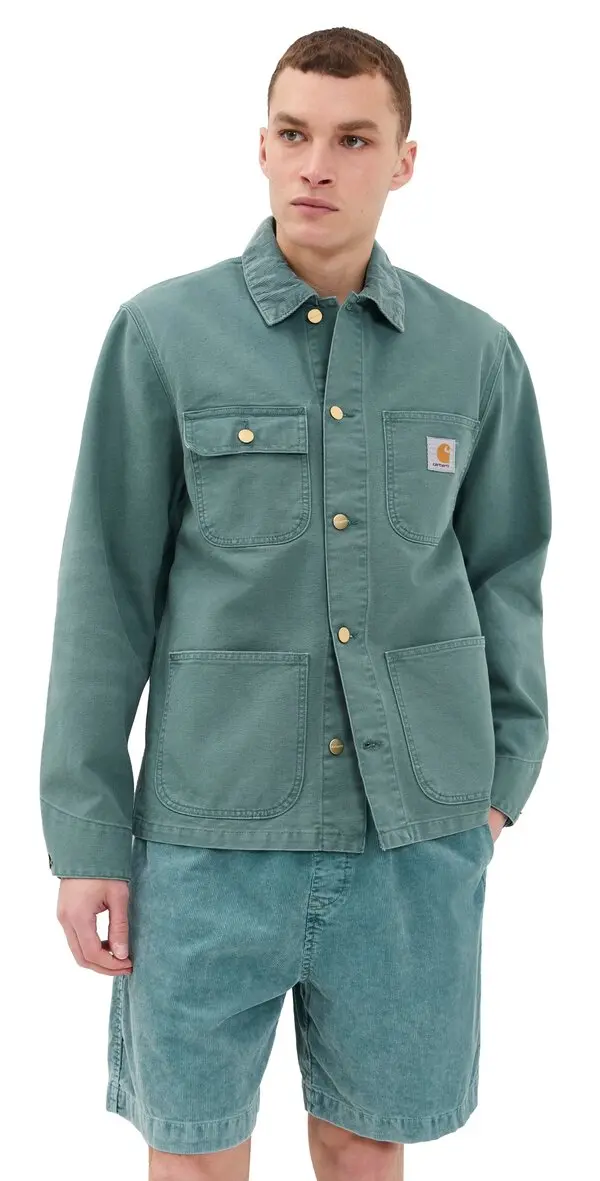 Carhartt Work In Progress Michigan Coat - Silver Pine (stone Canvas)