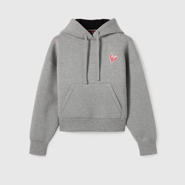 Gucci Jersey Hooded Sweatshirt With Print