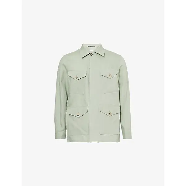 Paul Smith Patch-pocket Long-sleeve Linen Overshirt