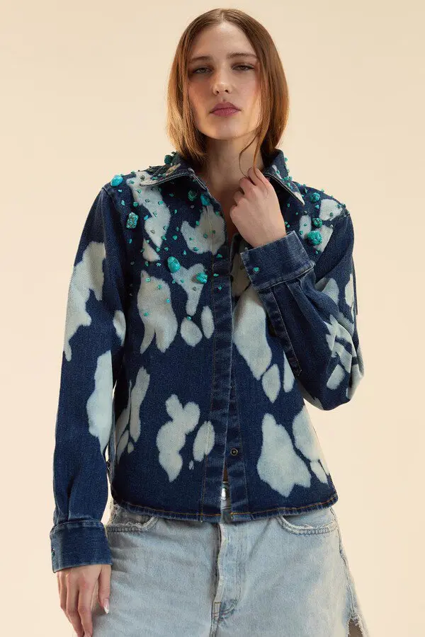 Cynthia Rowley Marfa Embellished Button-down Shirt