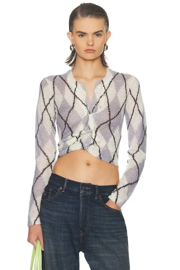 Acne Studios Kahoo Cardigan - Mauve Grey