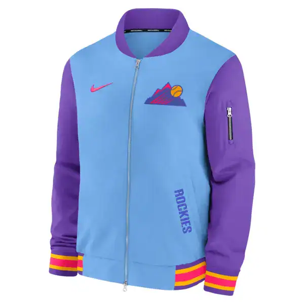 Nike Colorado Rockies Authentic Collection City Connect Mlb Full-Zip ...