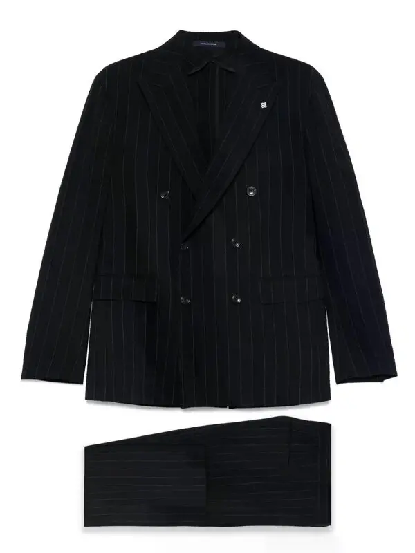 Tagliatore Pinstriped Suit - Blue