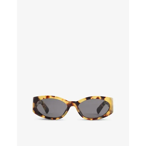 Jacquemus Oval-frame Acetate Sunglasses