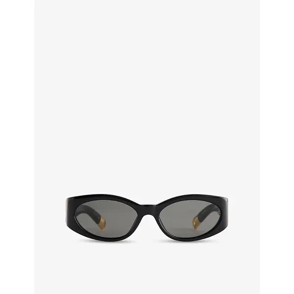 Jacquemus Oval-frame Acetate Sunglasses