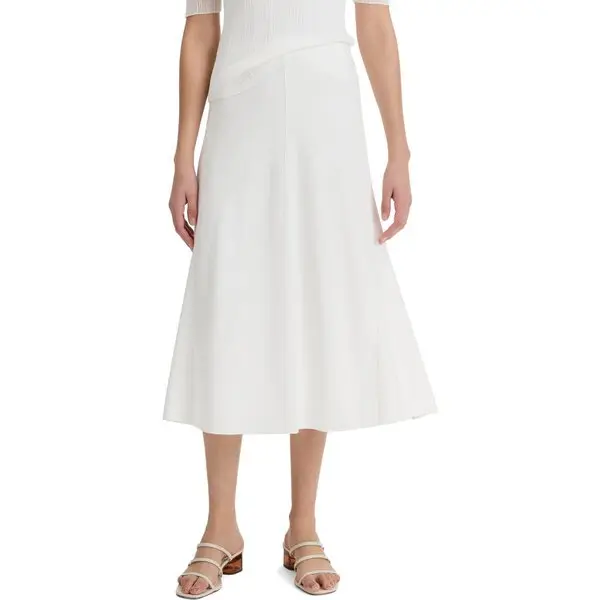 Vince Bias Cut Midi Skirt