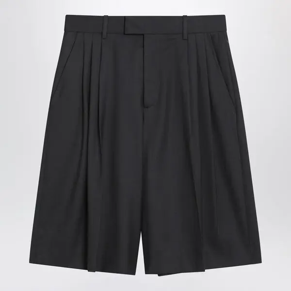 6397 Bermuda 3 Pleat Asphalt Shorts