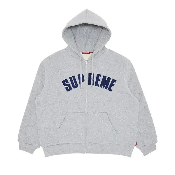 supreme パーカー　グレー Supreme Arc Thermal Zip Up Hooded Sweatshirt - Grey | Editorialist
