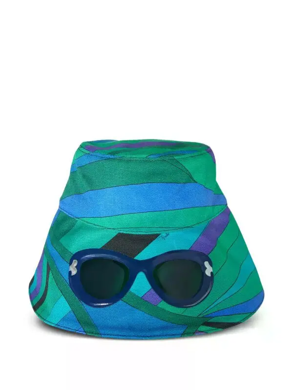 Emilio Pucci Printed Bucket Hat With Integrated Sunglasses