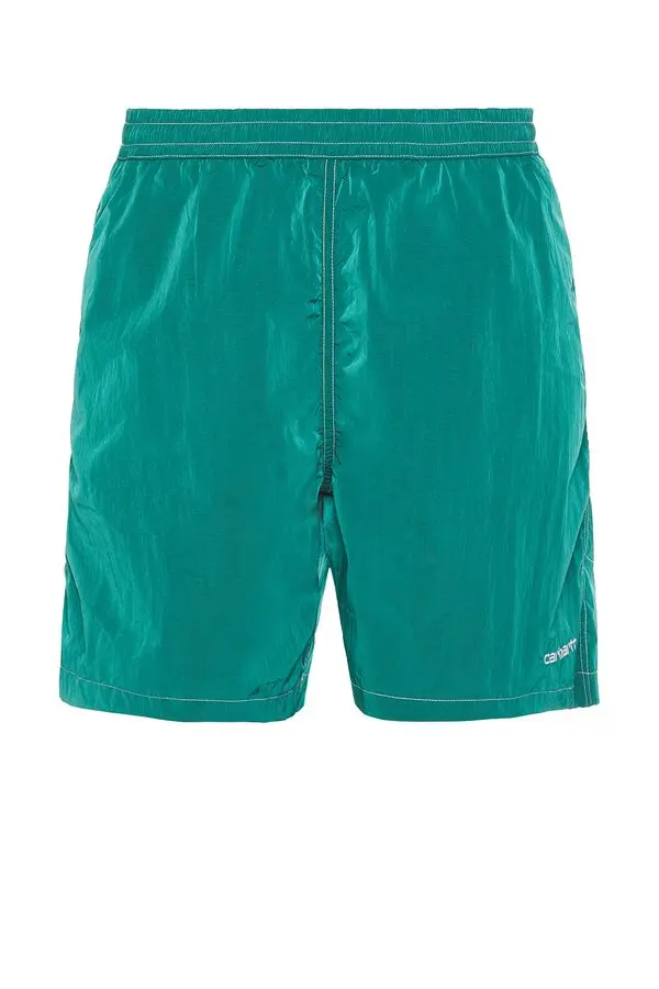 Carhartt Work In Progress Canby Swim Trunks - Rainforest & White