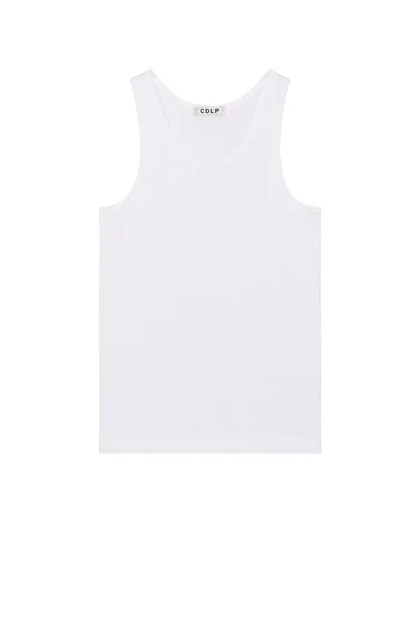 CDLP Rib Tank Top - White