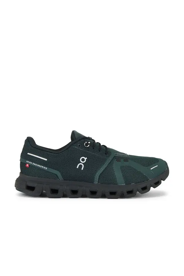 On Cloud 6 Sneakers - Evergreen & Black