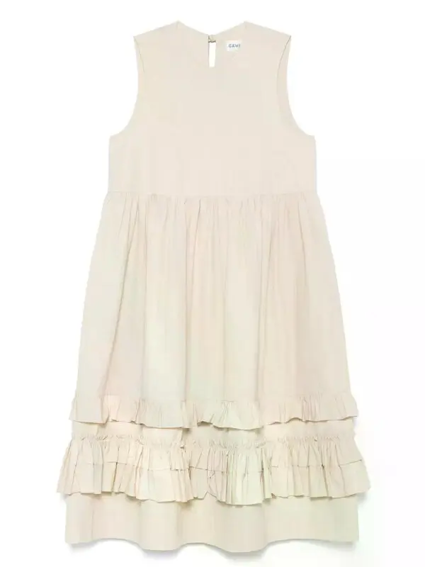 CAWLEY STUDIO Genevieve Midi Dress - Neutrals