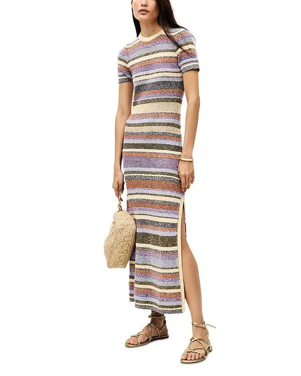 Ba&sh Tonnie Striped Midi Dress - Multicolor