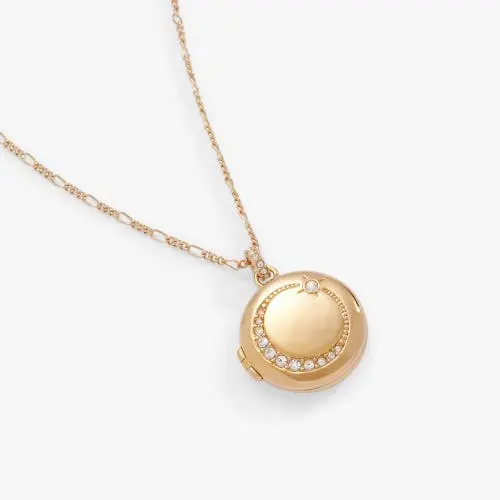 ALEX AND ANI Mother Locket Pendant Necklace - Gold