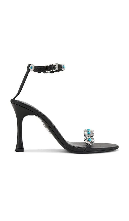 Retrofete Felice Heel - Black & Turquoise