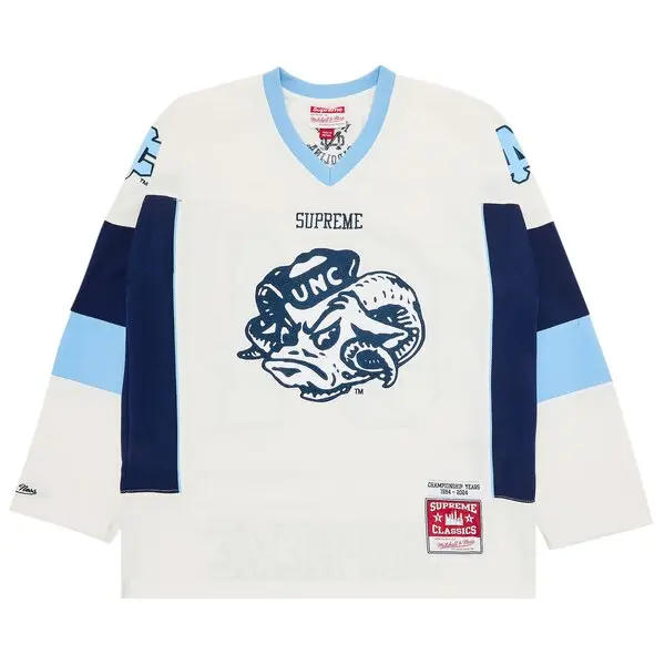 Supreme X Mitchell & Ness Ncaa Hockey Jersey - White
