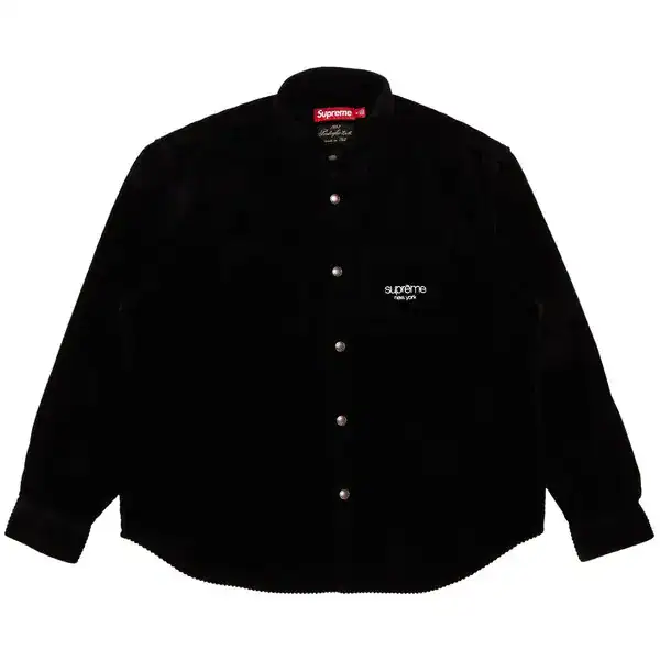 Supreme Wide Wale Corduroy Snap Shirt (FW25) - $178 Supreme Wide
