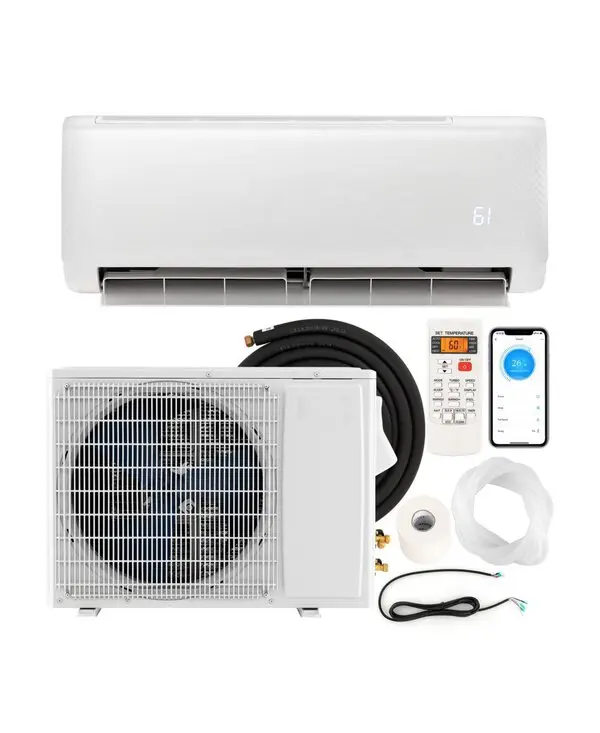 MECALE Airtural Series 24000 Btu 21 Seer2 Ductless Mini Split Air Conditioner Heater Energy Star Certified Wifi Enabled
