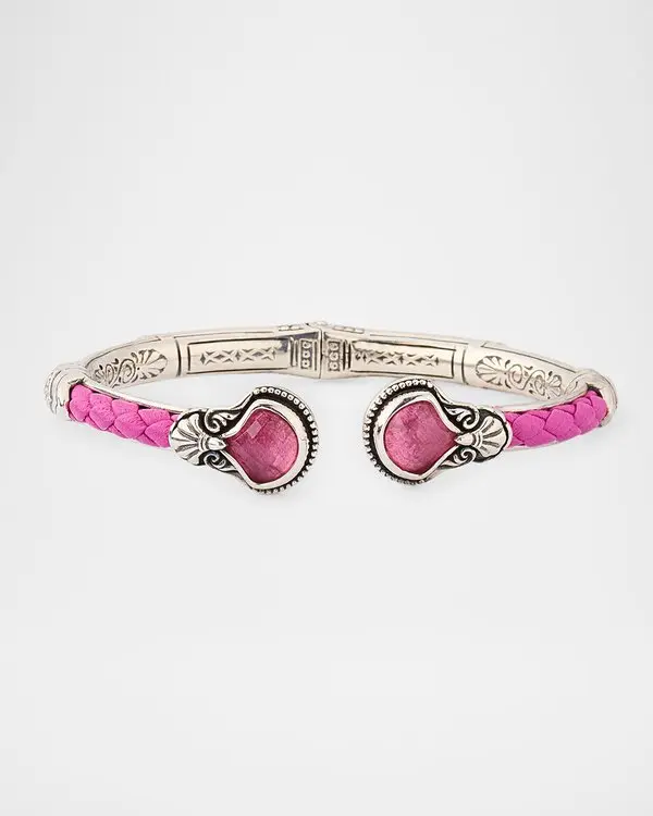 Konstantino Ivy Rock Crystal And Mother Of Pearl Cuff Bracelet