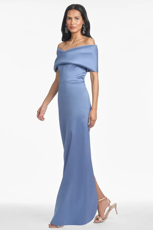 Sachin & Babi Viveca Off-the-shoulder Gown - Twilight