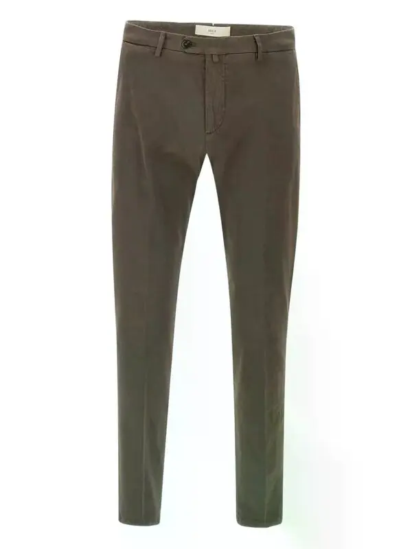 BRIGLIA 1949 Cotton Trousers - Brown