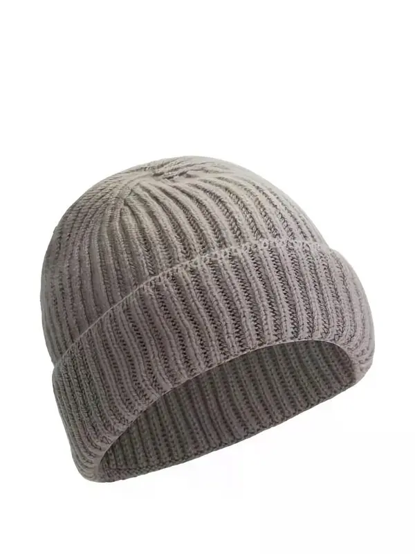 DORIANI CASHMERE Ribbed-knit Beanie - Neutrals