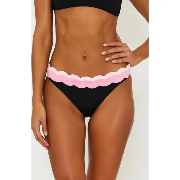 Beach Riot Fay High Waist Bikini Bottom - Sweet Berry Wave