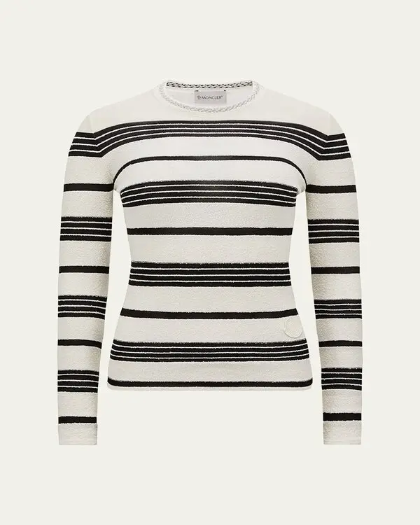 Moncler Striped Crewneck Sweater