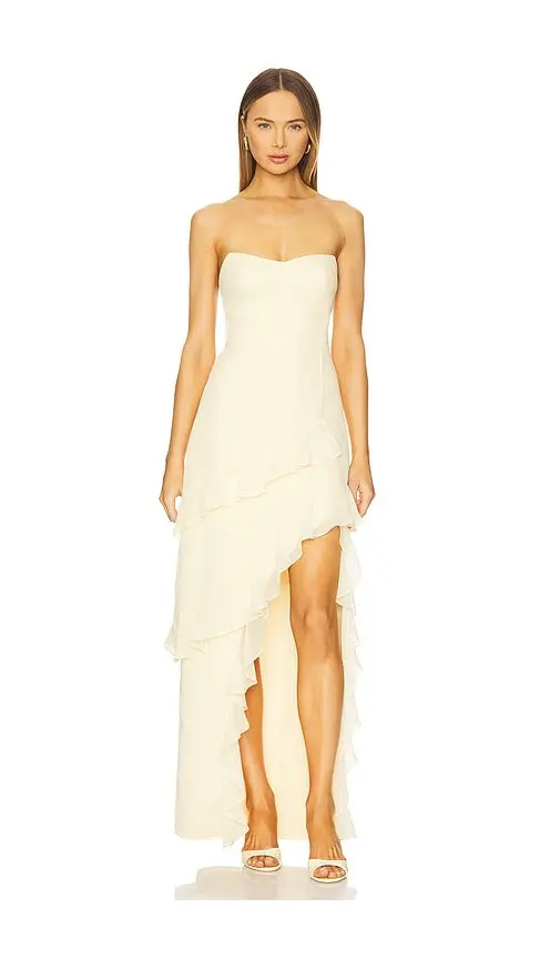 Amanda Uprichard Magnolia Dress - Cornsilk