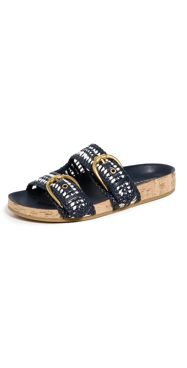 Veronica Beard Prue Woven Sandals